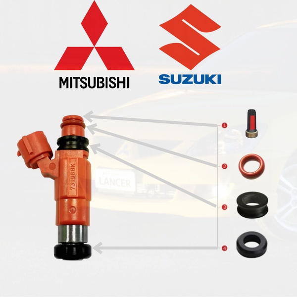 Ремкомплект на 4 форсунки Mitsubishi Suzuki MD319791 MD317108 CDH100 ...