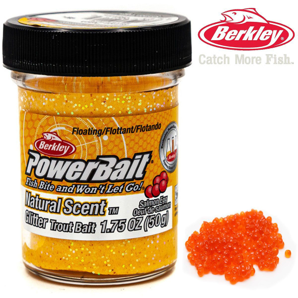 Паста Berkley PowerBait Natural Scent Trout Bait Salmon Egg 50g купить ...