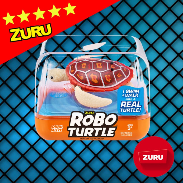 Интерактивная игрушка Zuru Robo Alive Интерактивная Черепашка Оранжевый ...