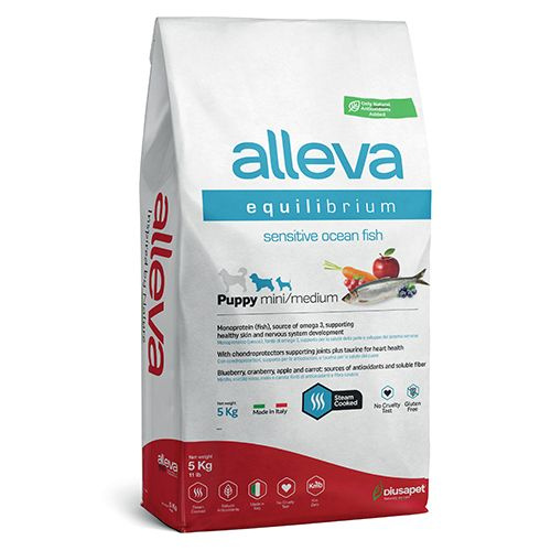 Alleva Equilibrium Puppy All Breeds Sensitive Ocean Fish / Сухой корм ...