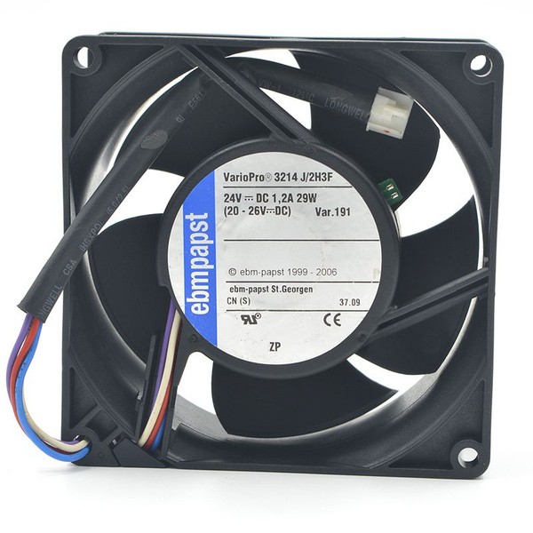 Германия PAPST 9038 9 см насильственных вентиляторы 24V 1.2A 29W ...
