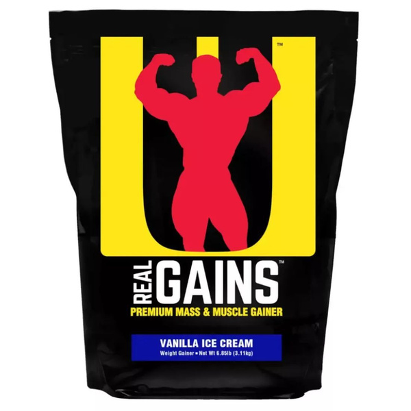 UNIVERSAL Real Gains Гейнер Ваниль 3110 г купить на OZON по низкой цене ...