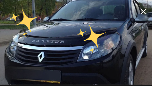 Дефлектор капота Vip tuning Sandero 07 купить по выгодной цене в ...