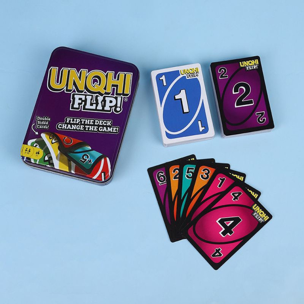 Настольная карточная игра UNQHI в железной коробке ПЕРЕВОРАЧИВАЕТ ...