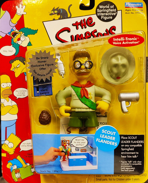 Фигурка Playmates The Simpsons Series 10 - Scout Leader Flanders купить ...