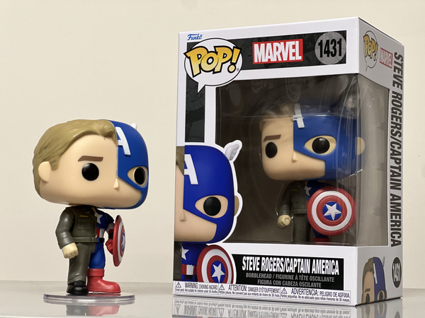 Фигурка Funko Pop! Steve Rogers / Captain America Split - Фанко Поп ...