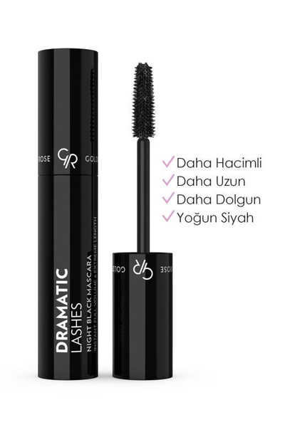 Dramatic Lashes Night Black Mascara - Черный - Тушь для объема Intense ...