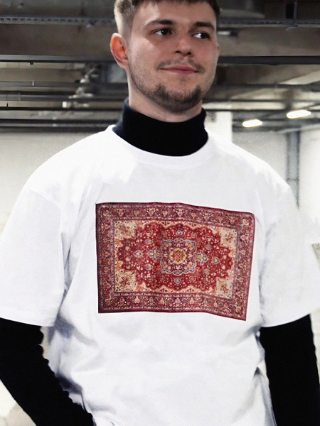Футболка Женский, Мужской ALCRAFT MEMES белый, красный Длинный, размер ...