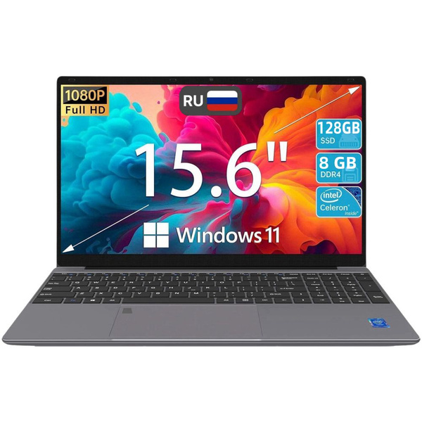 Ноутбук ASUS-Redmi N5095 Intel Celeron N5095 8 ГБ 8 ГБ, серебристый ...