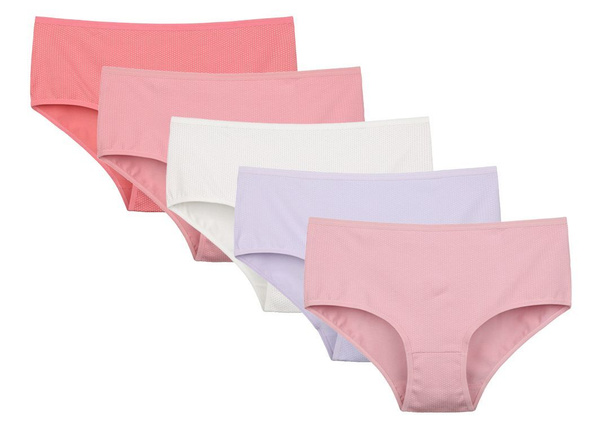 Трусы Женский Donella слипы Хлопок, Эластан белый, светло-розовый, размер 52, 54 Высокая Турция ...