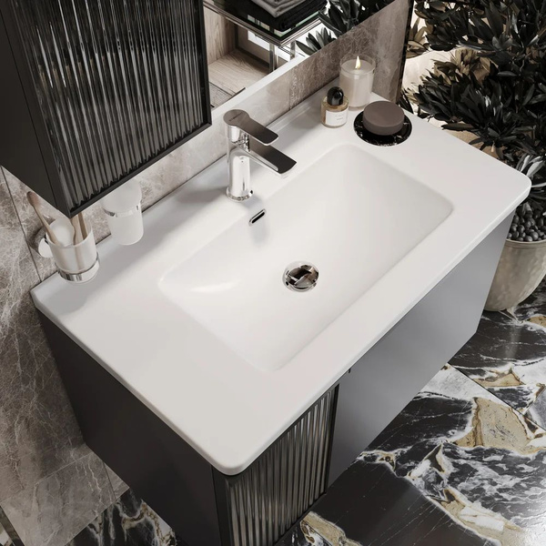 Раковина STWORKI Готланд 80 80 см, прямоугольная, белая, фарфоровая купить на OZON по низкой ...