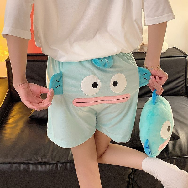 Шорты для дома Мужской, Женский YIFU HOME Полиэфирное волокно, размер 58 Резинка светло-синий ...