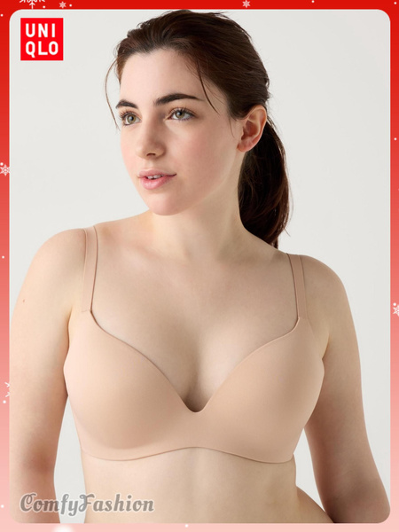 Бюстгальтер Женский Uniqlo, размер 75A, 75B бежевый купить c доставкой на OZON по низкой цене ...