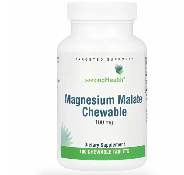 Seeking Health, Магний жевательный, Magnesium,100 мг, 100 жевательных ...