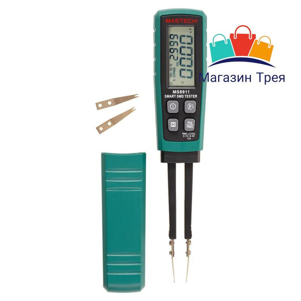 Тестер SMD компонентов MASTECH MS8911 мультиметр - пинцет, LCR-метр ...