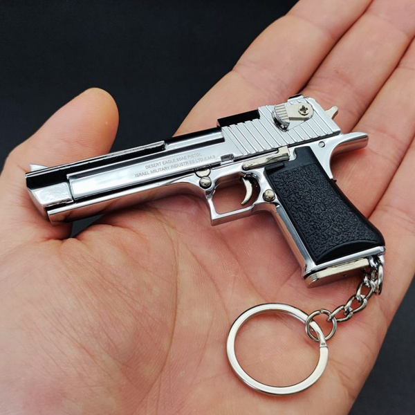 Мини металлический пистолет брелок Eagle масштаба 1:3 подарок игрушка ...