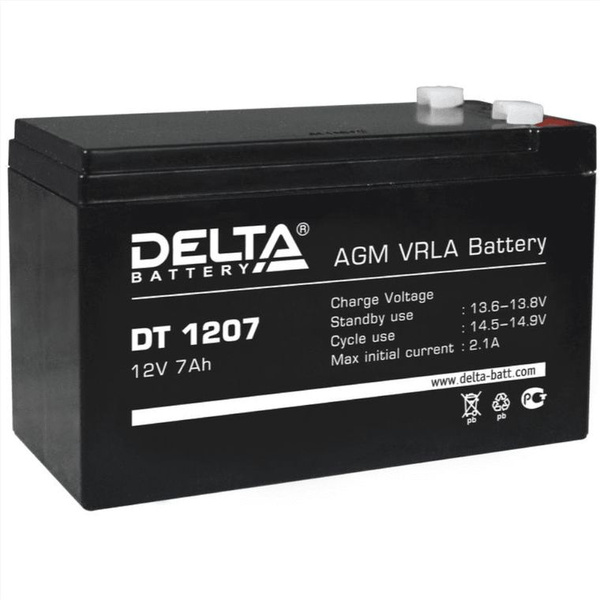 Батарея для ИБП Delta Battery DT 1207 купить c доставкой на OZON по ...