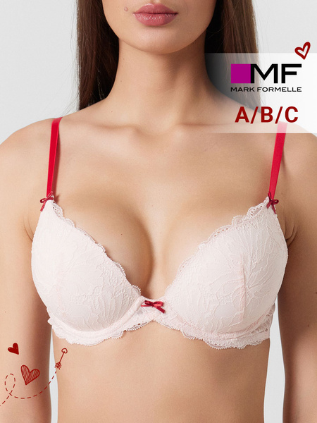 Бюстгальтер Женский Mark Formelle на косточках, размер 75B розовый Кружево Повседневный Беларусь ...