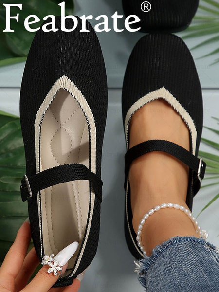 Лоферы Женский Feabrate черный, размер 37 Без каблука На любой сезон Пряжка купить c доставкой ...