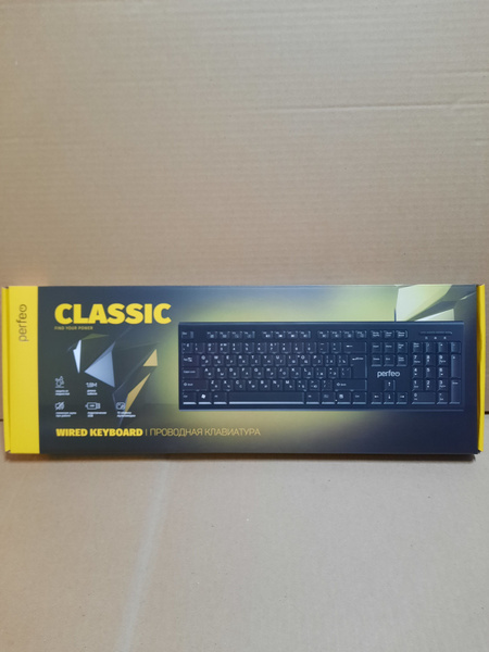 Проводная клавиатура для компьютера Perfeo Classic, USB, стандартная, чёрная, PF_3093. купить на ...