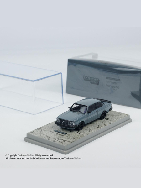 Машинка Tarmac Works TW 1/64 Volvo 242 Custom Grey Die-cast Alloy Car ...