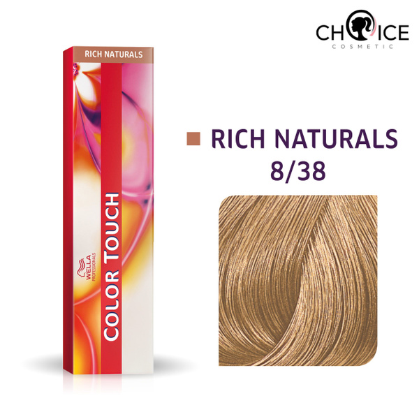 Wella - Color Touch 8/38 Rich Naturals Тонирующий краситель Светлый ...