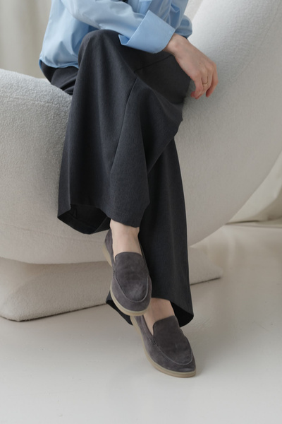 Лоферы Женский Nordman серый, размер 38 На любой сезон 5 Без застёжки Россия купить c доставкой ...