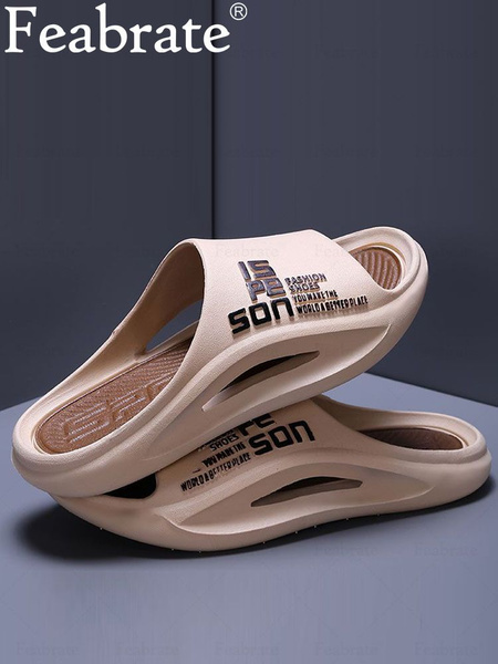 Шлепанцы Мужской Feabrate, размер 44, 45 EVA Толстая подошва, Легкая модель Без застёжки ...