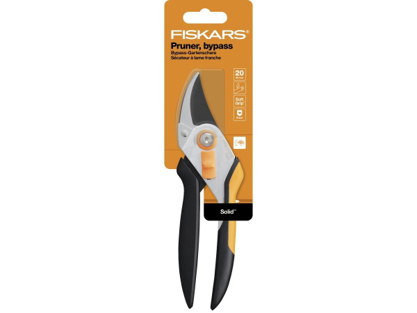 Секатор садовый плоскостной FISKARS Solid P331 (1057163) купить на OZON по низкой цене (862588266)