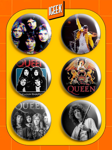 Набор значков группа Queen 37 мм купить на OZON по низкой цене (1917050908)