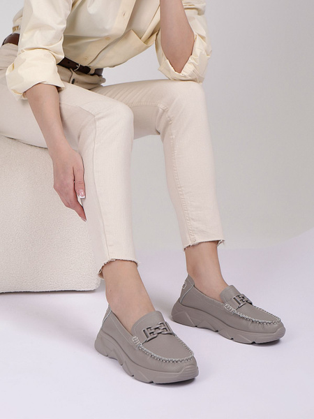 Туфли Женский Covani Натуральная кожа, размер 39 Без каблука 7 слиперы Россия Без застёжки ...