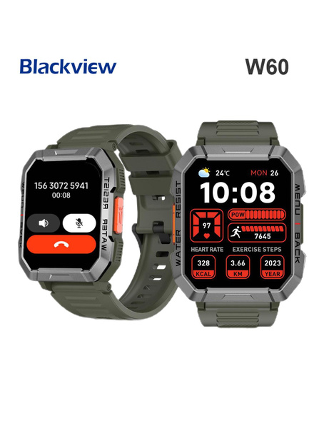 Blackview Умные часы Blackview W60 2,01-дюймовый экран, аккумулятор 900 ...