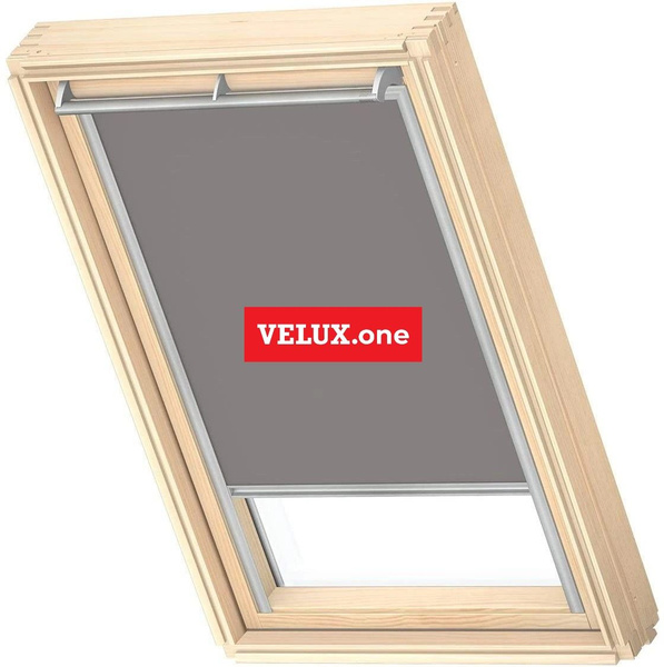 VELUX штора мансардная DKL MK04 0705S блэкаут серый с алюминиевыми ...