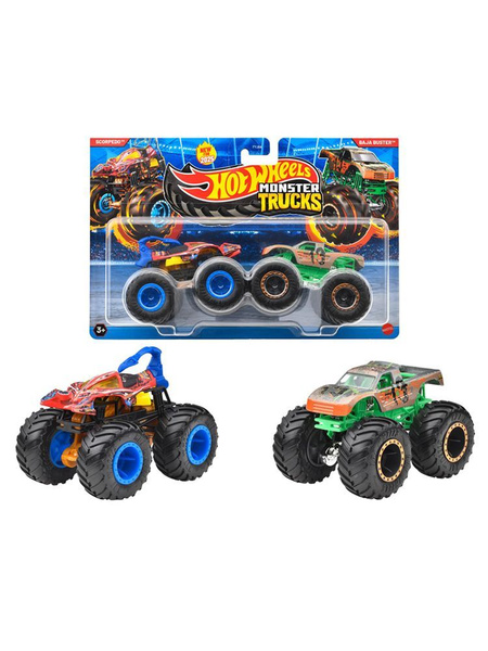 Машинка Mattel Hot Wheels Monster Trucks (Монстр трак)2025 FYJ44:Scorpedo & Baja Buster купить ...