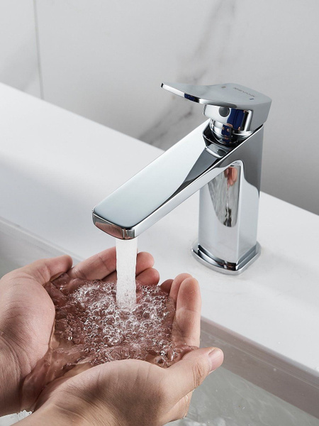 Смеситель для раковины (кран для умывальника)Shevanik S9901, хром купить на OZON по низкой цене ...