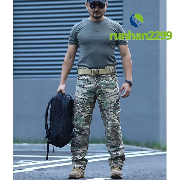 Брюки Мужской разноцветный Softshell, Поликоттон, размер 48 Молния На любой сезон Карманы, рост ...