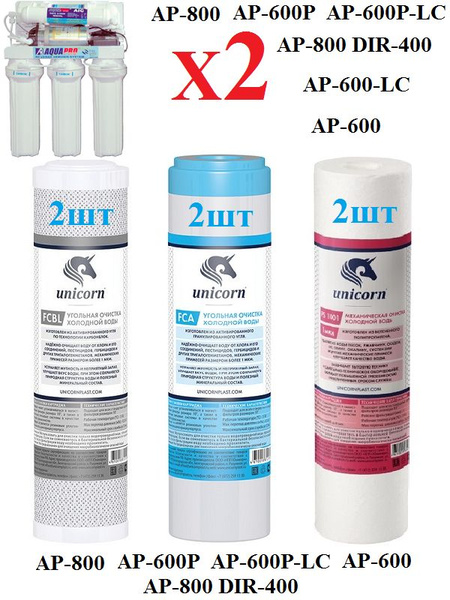 Комплект предфильтров грубой очистки KIT-3-Х2 для систем AquaPro AP-600 ...