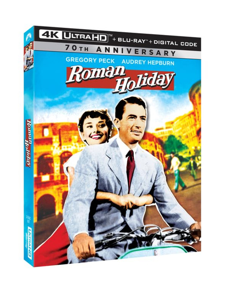 4K Ultra HD Blu-ray. Римские каникулы. Фильм 1953 года. Комедия, мелодрама, драма. купить на ...