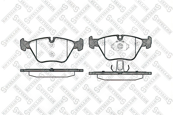 Колодки дисковые передние для БМВ 3, 5, 7, X3, Мини Клабмен 974 000B-SX ...