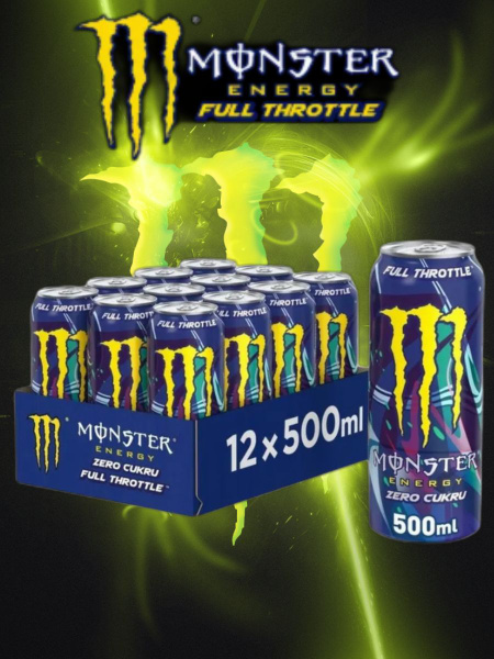 Monster Energy Full Throttle 12 Х 500 мл. купить на OZON по низкой цене ...
