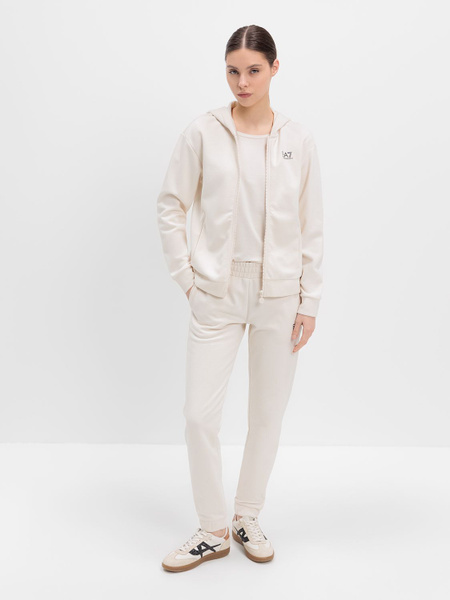 Комплект одежды Женский EA7 Повседневный светлый песок, размер 42, 44 Полиэстер, Хлопок Турция ...