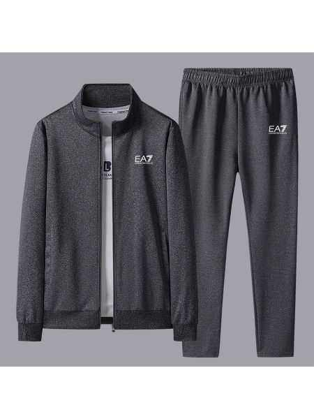 Костюм спортивный Женский, Мужской EA7 Спортивный темно-серый меланж, размер 44, 46 Политекс ...