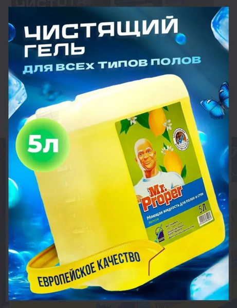 Средство для мытья полов Mr.Proper 5л купить на OZON по низкой цене (2034287100)