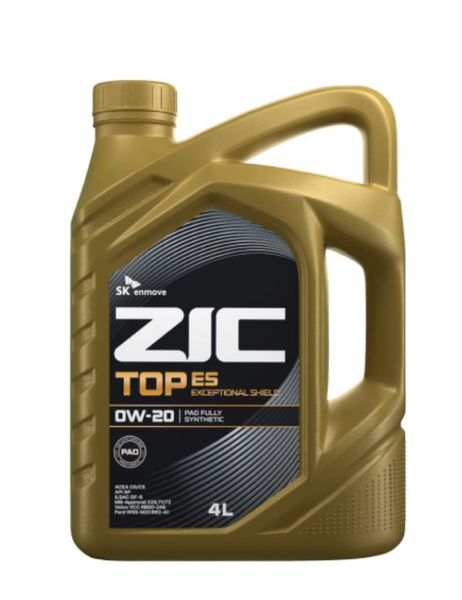 Масло моторное ZIC TOP ES 0W-20 Синтетическое 4 л 162045 купить c доставкой на OZON по низкой ...