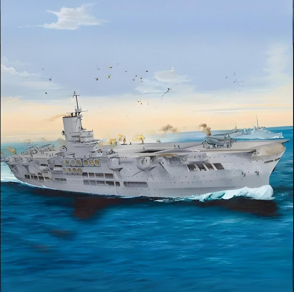 Trumpeter 65307 1/350 HMS Ark Royal, британский королевский флот, 1939 ...