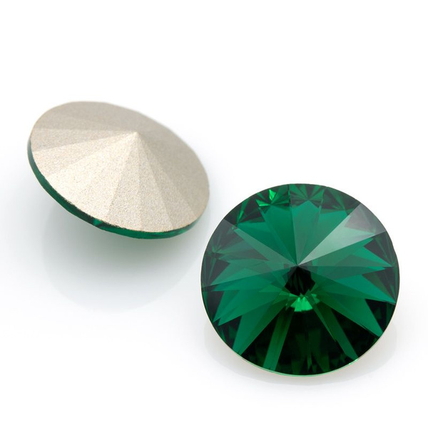 Риволи 14мм EMERALD PRECIOSA MAXIMA RIVOLI кристалл для украшений 1шт ...