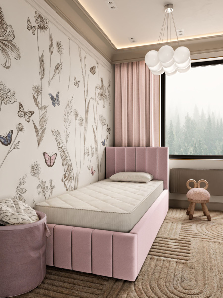 Односпальная кровать 90х200 "Милан" с подъемным механизмом купить на ...