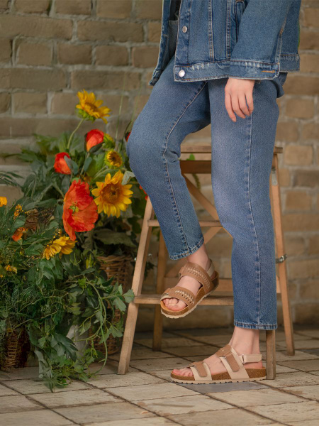 Сандалии Женский, Девочки Ortmann, размер 38 Натуральная кожа Анатомическая стелька R (средняя ...