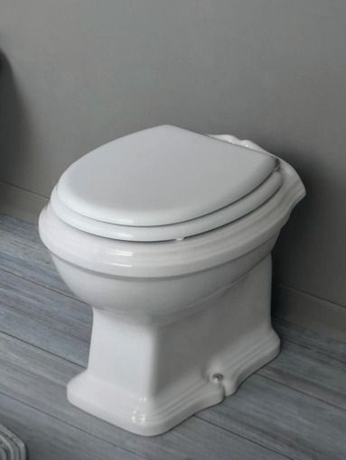 SIMAS Унитаз приставной, напольный ARCADE AR 801 bia+F 90 BR, слив в пол, без крышки, крепление ...