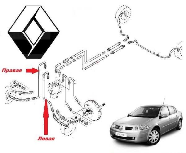 Трубки тормозные, арт. 3801815000, 2 шт. купить на OZON по низкой цене ...